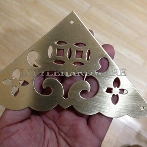 2pc/4pcs Brass Color Right Angle "happy“ Copper Made Corners,decoration ...