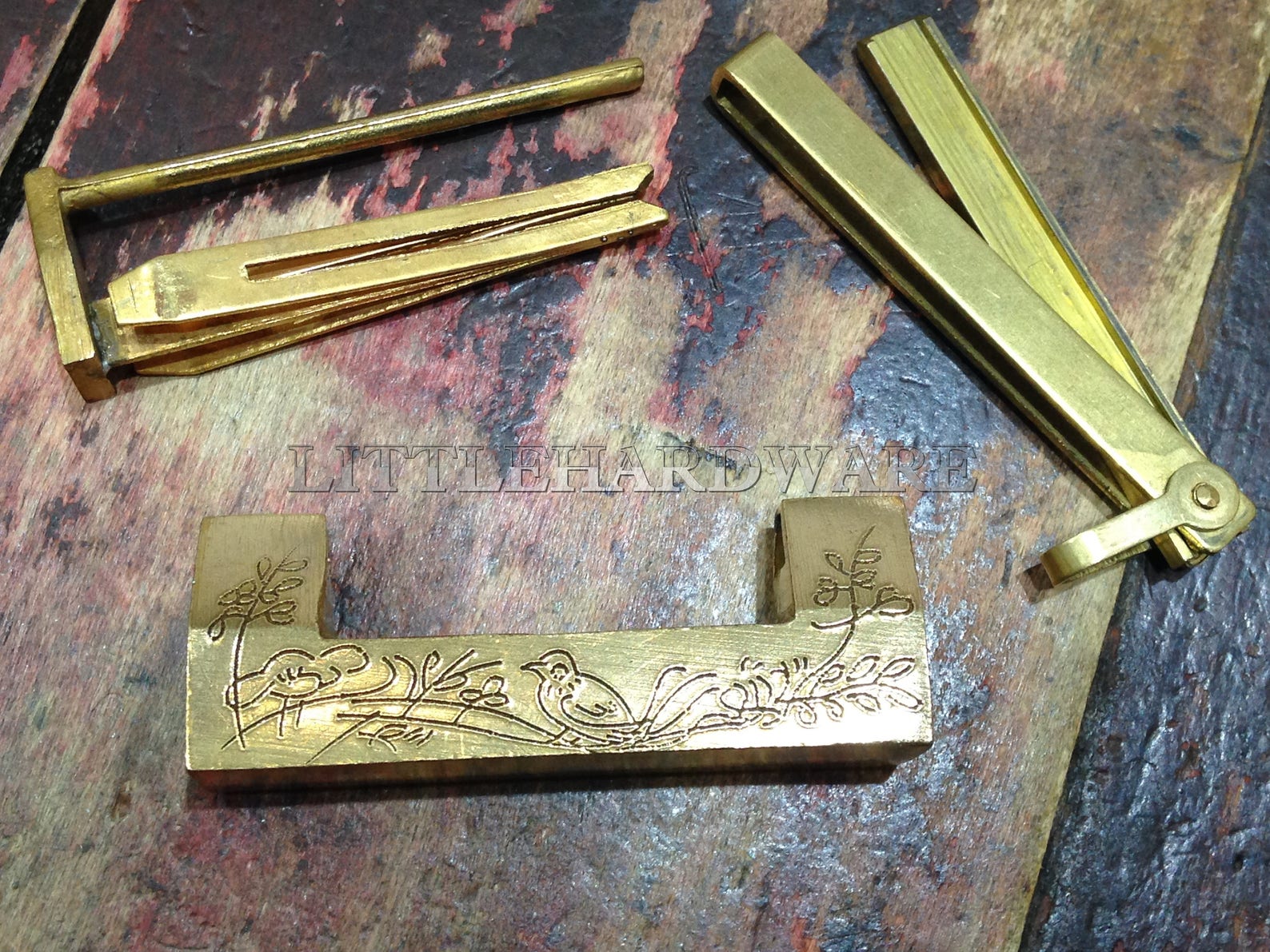 Solid Brass Made: Copper Color Brass Box Lock Big - Etsy