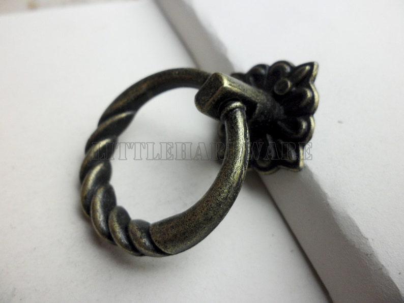 Chinese Metal 25mm Diameter Pull Ring Vintage Drawer Pulls | Etsy