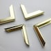 12 Vintage Golden Color Metal Book Corners for - Etsy