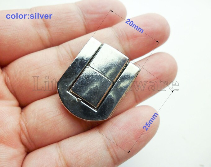 High Quality 25mm X 20mm Silver Color Box Latch,small Box Hardware ...