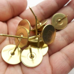 Golden Color Round Flat Head Upholstery Tacks/thumb Tacks/chair Seat ...