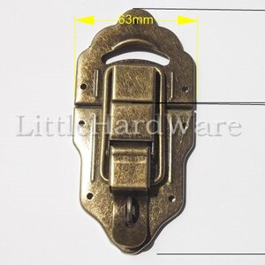 Big Leather Luggage Trunk Senior Hasp Catch Latch - 63mm X 131mm ...