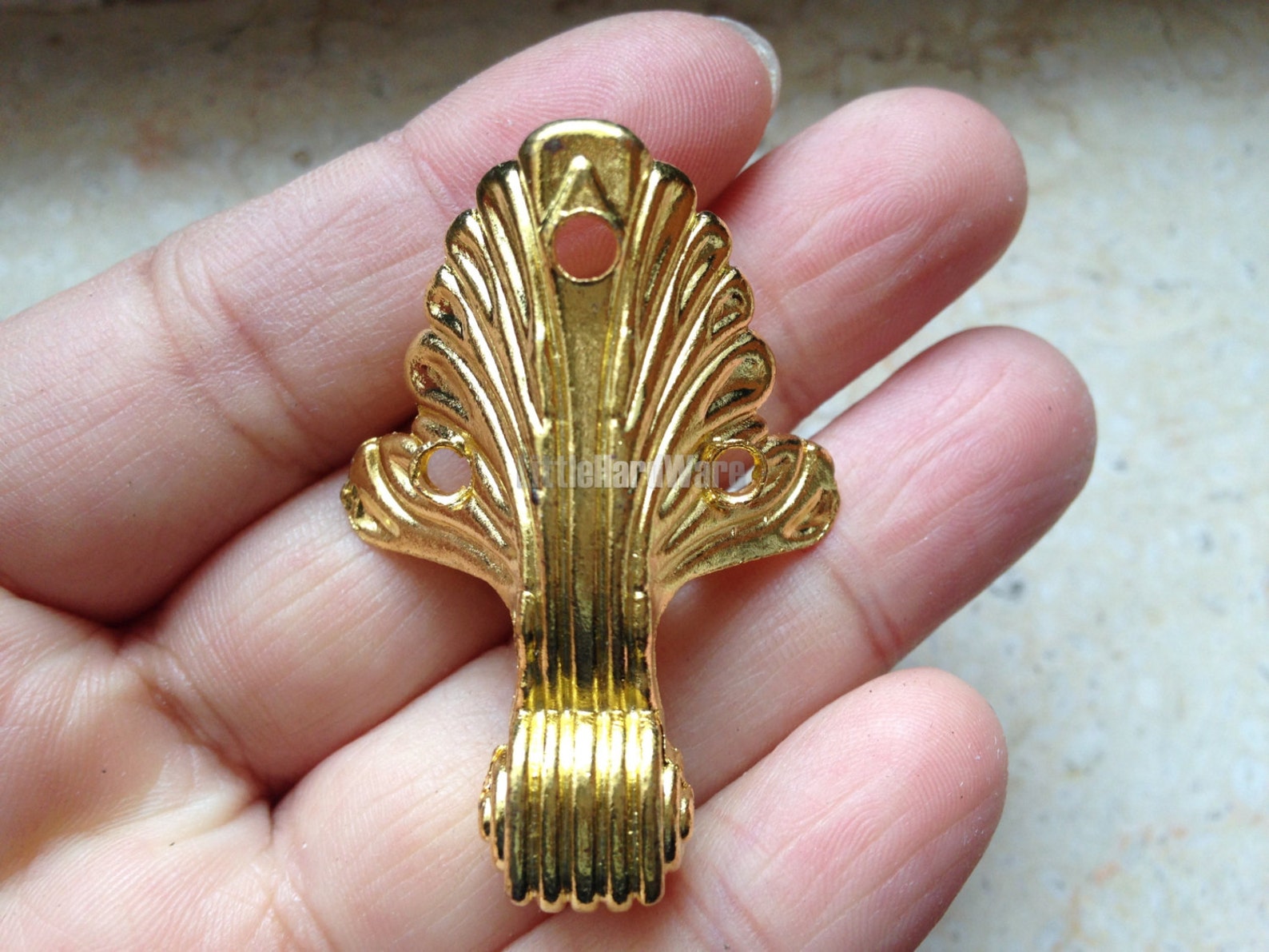 4pcs Golden Chinese Vintage 31mm X43mm Metal Box Feet Leaf - Etsy