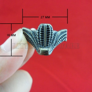 4pcs Chinese 27mmx16mm Vintage Tiger Paws Mini Metal Box Feet Box ...