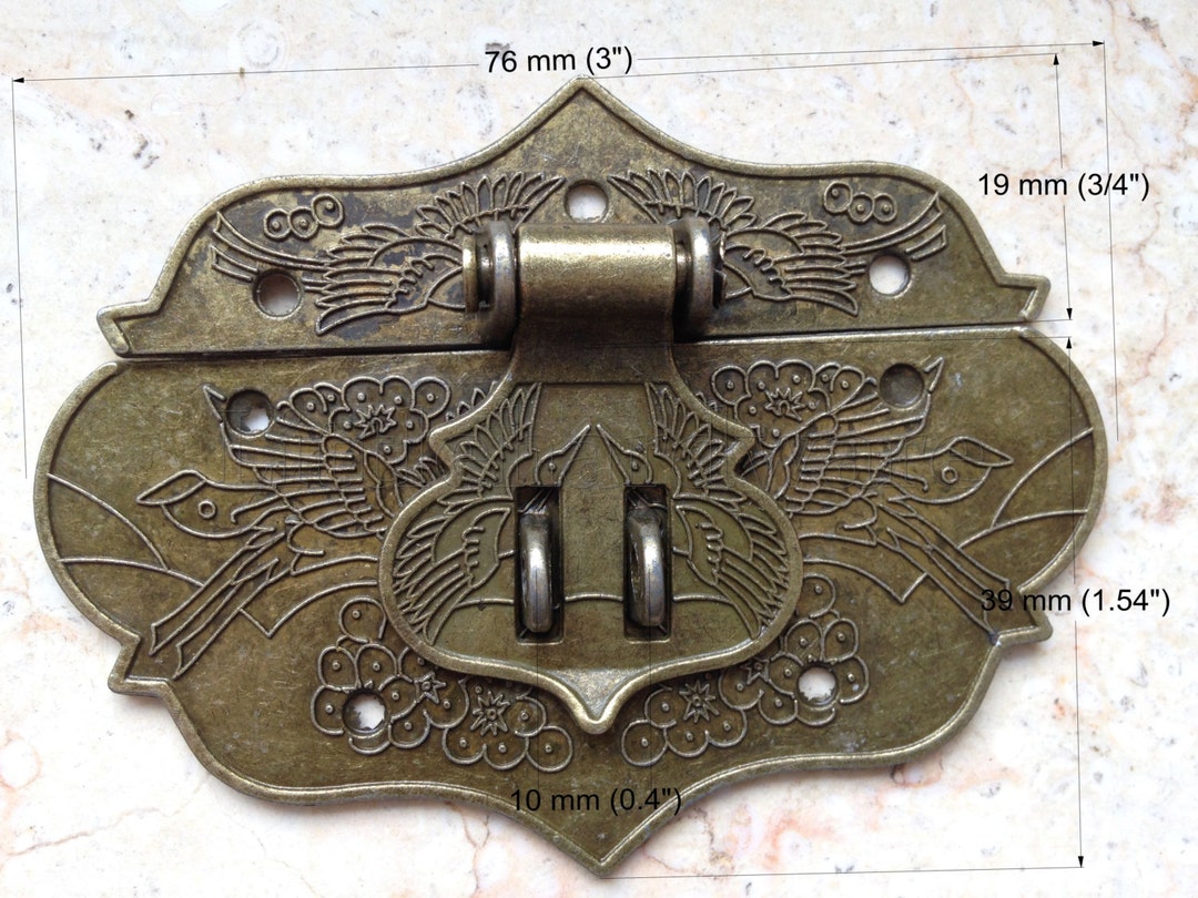 3" Width Classical Vintage "the Temple" Pattern Rustic Jewelry Box ...