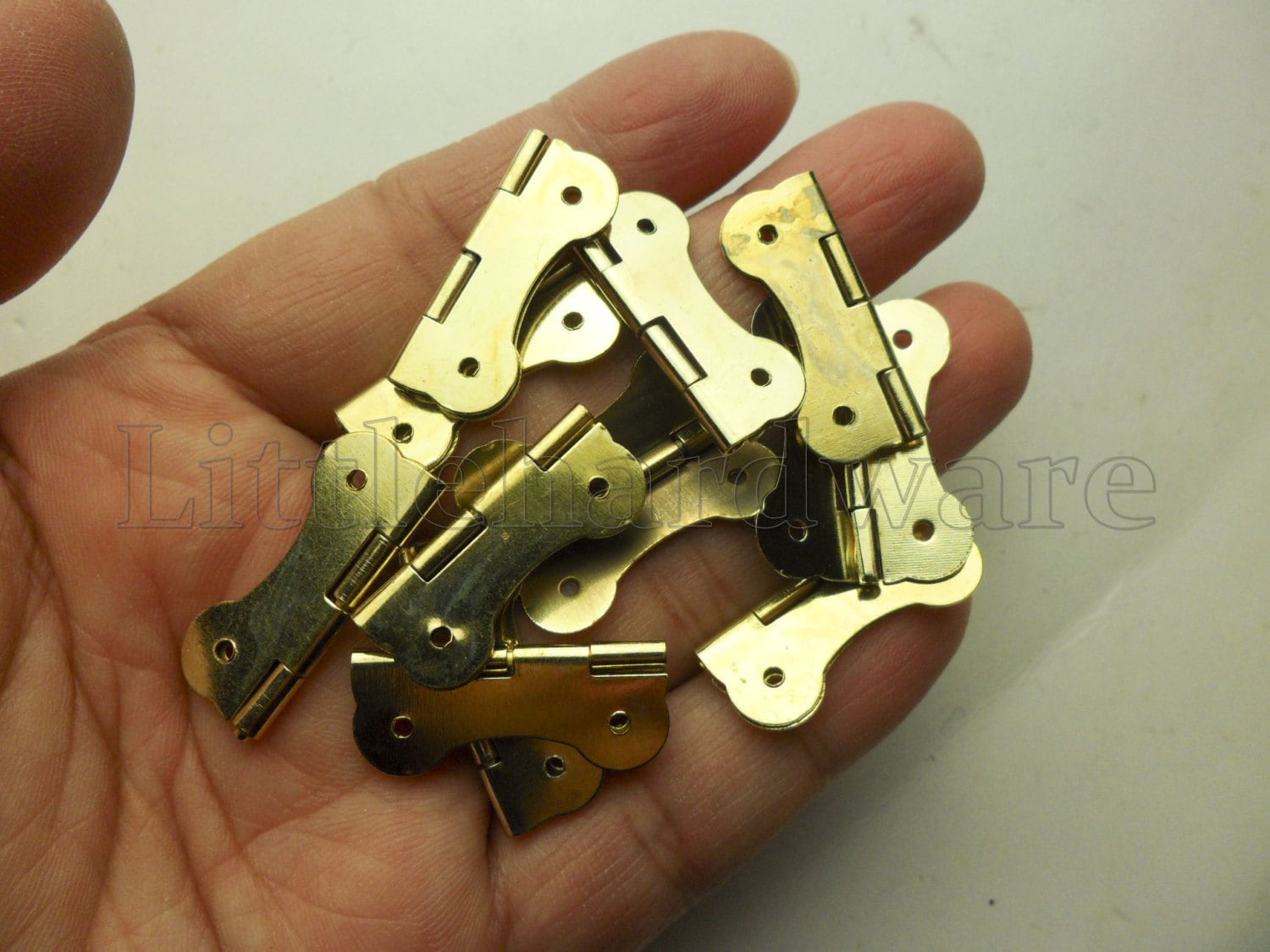 10 pieces Golden Bone metal hinges parliament | Etsy