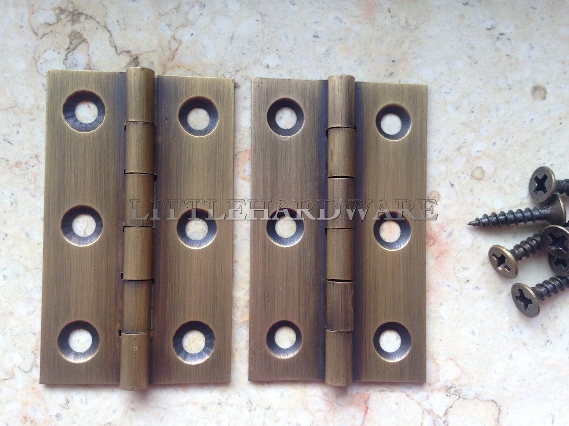 A Pair of Antique Brass Color 2 Rustic Brass - Etsy