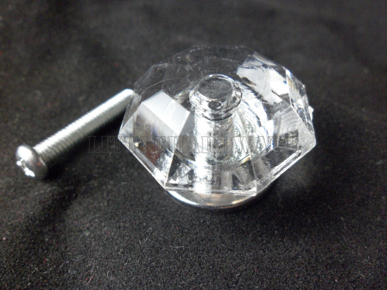 Clear acrylic Diamond shape head silver color base drawer | Etsy