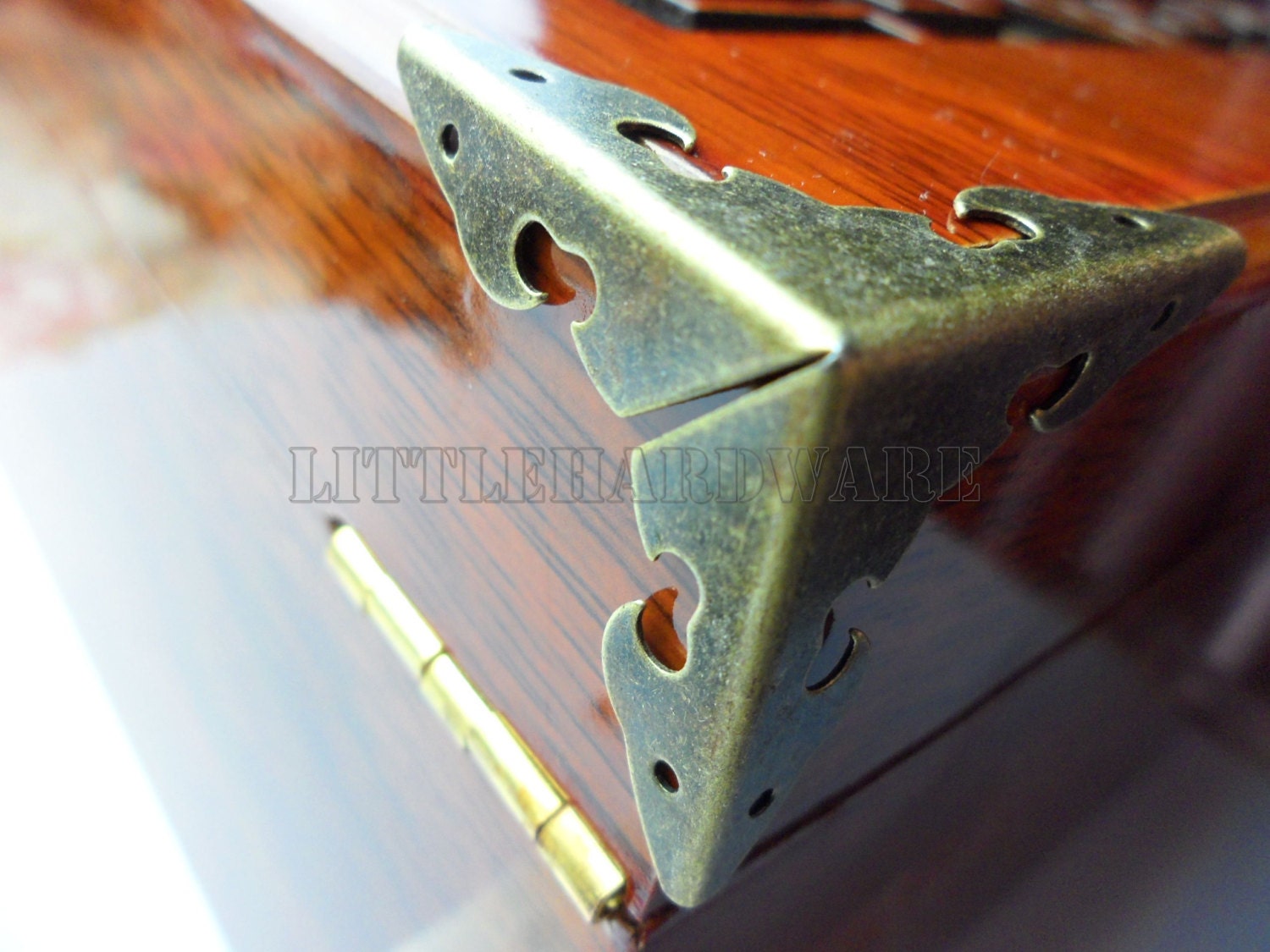 8 Pcs bronze color Horn shape metal Decorative Corner Bracket | Etsy