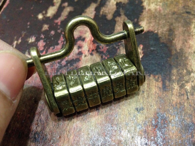 Antique Brass Practical zodiac Password Lock/useful Animal - Etsy