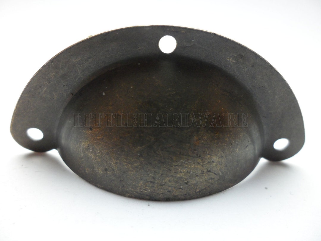 2pcs Vintage Type Antique Brass Color 50mmx25mm Seashell Cup Pulls ...