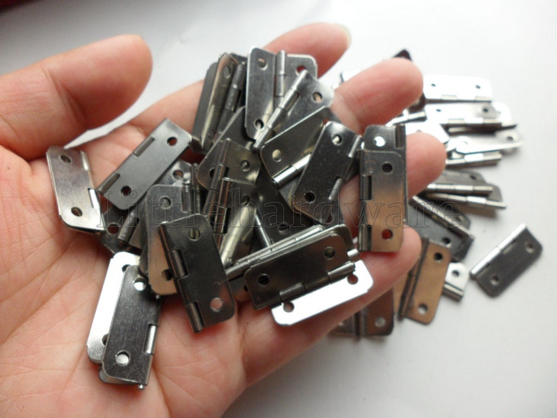 10 Pcs Silver 180 Degree Round Corners Hinges / Metal Hinges / - Etsy