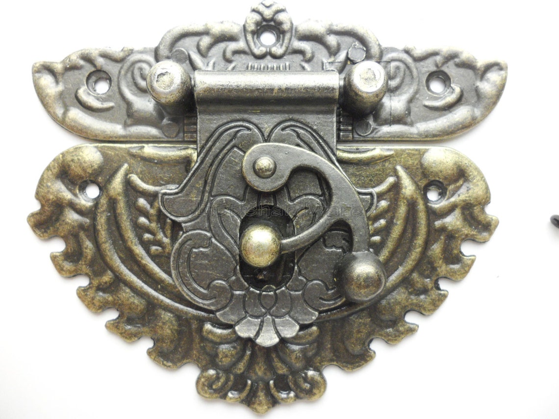 86mmx75mm lock latch small box hardware jewelry box latch gift | Etsy