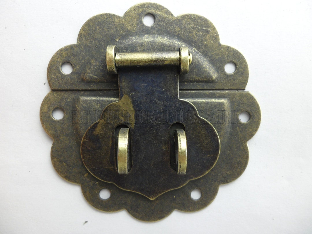 58mmx58mm Lock Latch Small Box Hardware Chest Hardware Vintage Jewelry ...