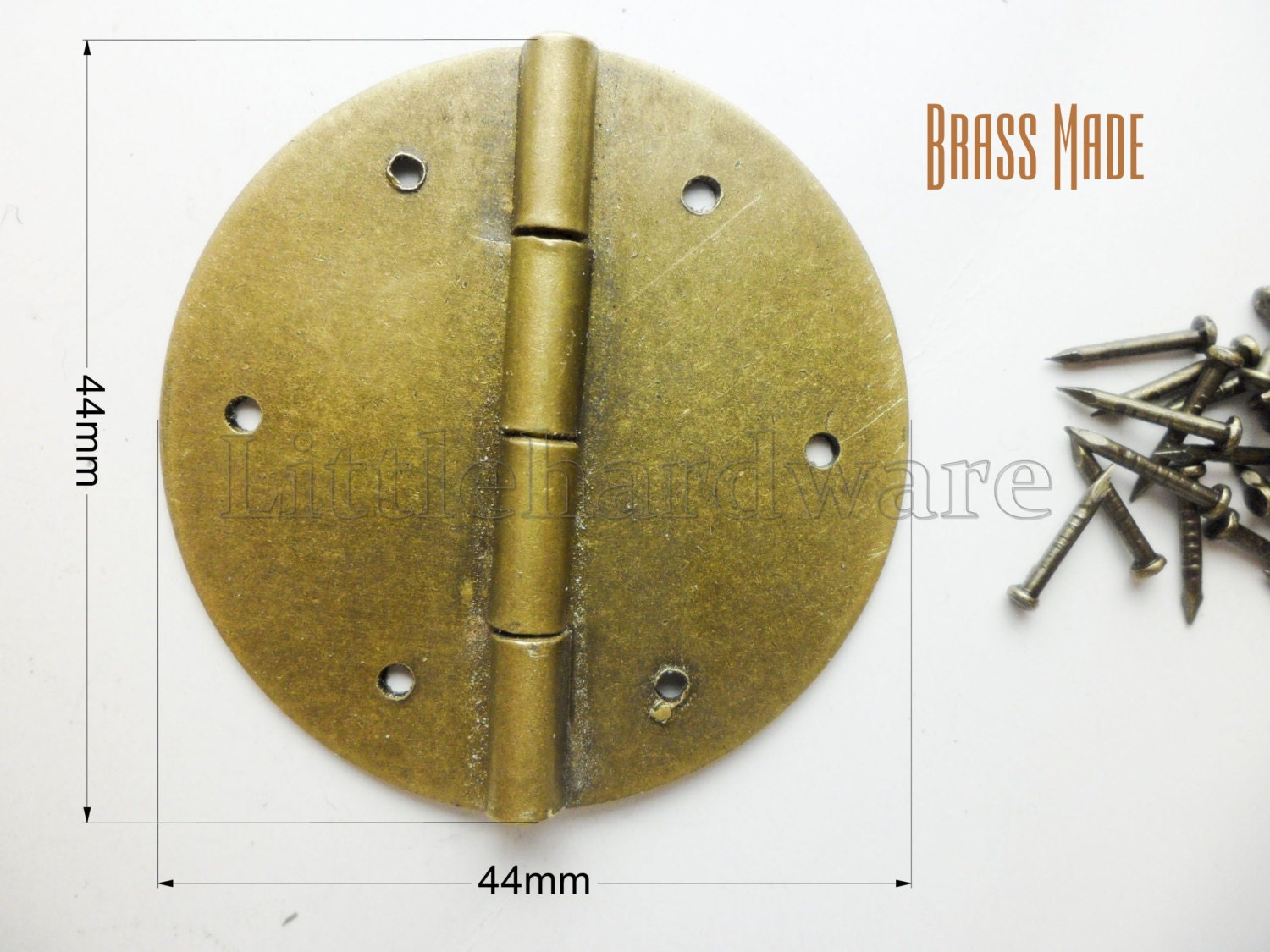2 pcs Brass made diameter 44mm brass hinges parliament hinges | Etsy
