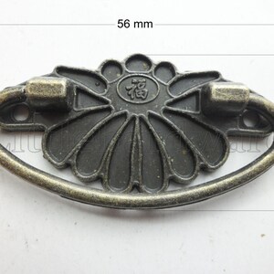 Vintage "lotus" and "blessed" Drop Pulls/dresser Drawer Pulls Handles ...
