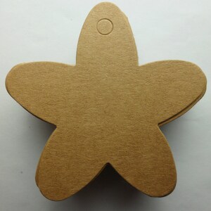 100 Pcs 60mm*60mm Flower Shape Blank Printable Tags, Kraft Luggage Tags ...