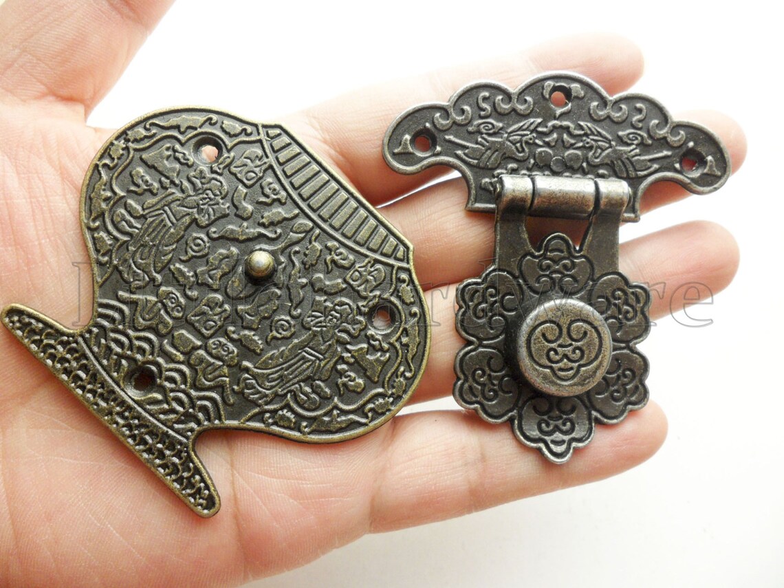 Big Size Antique Brass Color antique Vase Lock | Etsy
