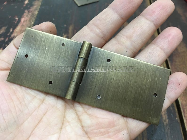 2 Pcs Brass Made 93mmx35mm 180 Degree Metal Hinges Rectangle - Etsy