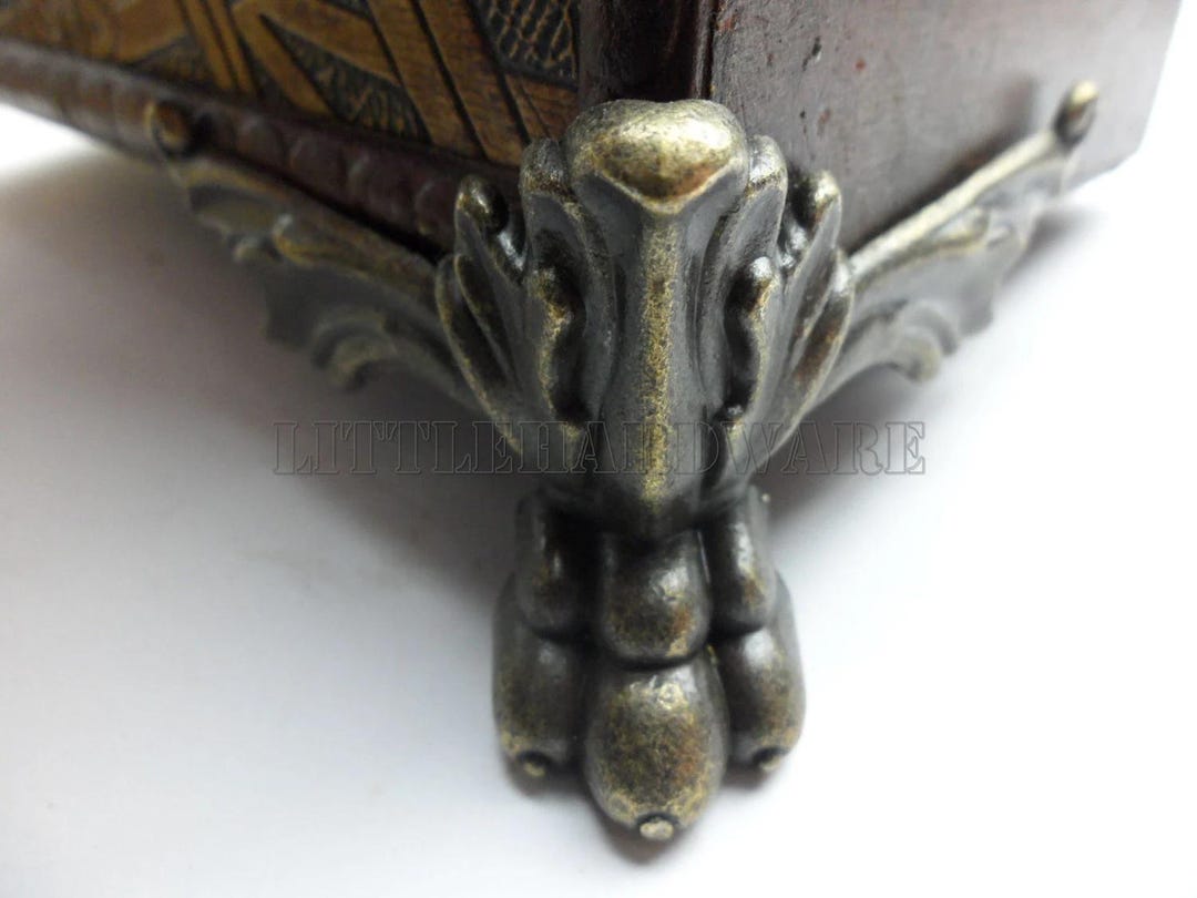 4pcs 84mm X42mm Bronze Color Metal Box Feet /box Legs Protection ...