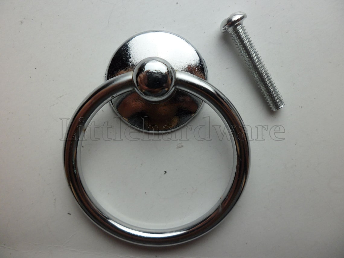 1 Inch Base Diameter High Quality Silver Drawer Pulls Ring - Etsy