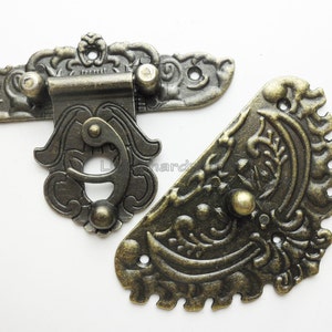 86mmx75mm Lock Latch Small Box Hardware Jewelry Box Latch Gift Boxes ...