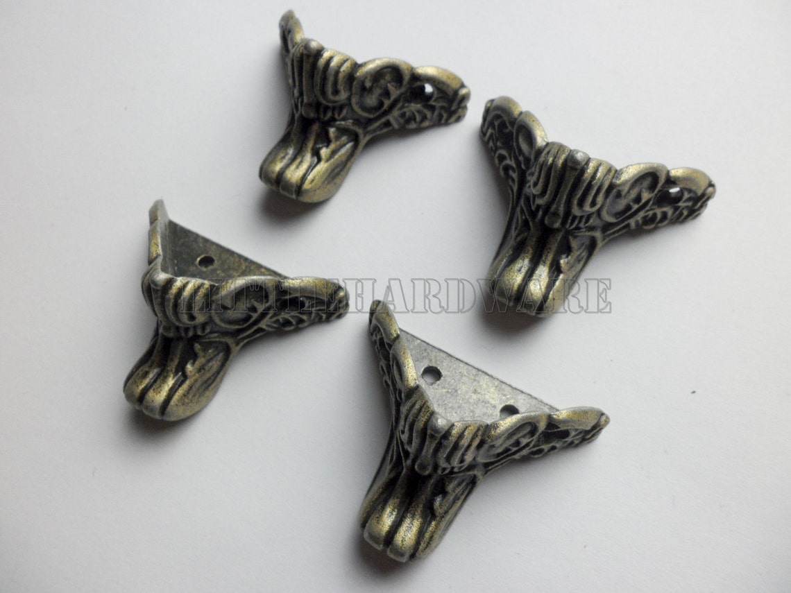 4pcs 46mm X30mm Antique Brass Crown Metal Box Feet for Box - Etsy