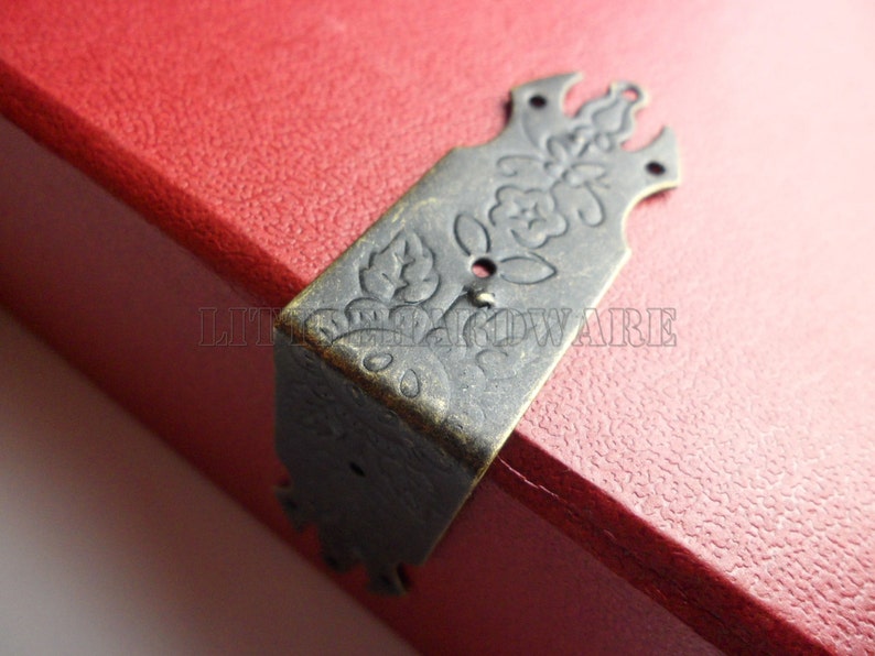 4PCS 44mmx44mmx12mm Vintage iron Decorative Corner Bracket for | Etsy