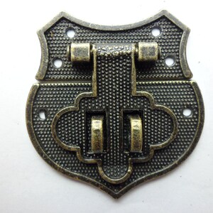 40mm X 43mm Bronze Color Jewelry Box Hasp Catch/jewelry Box Latch/small ...