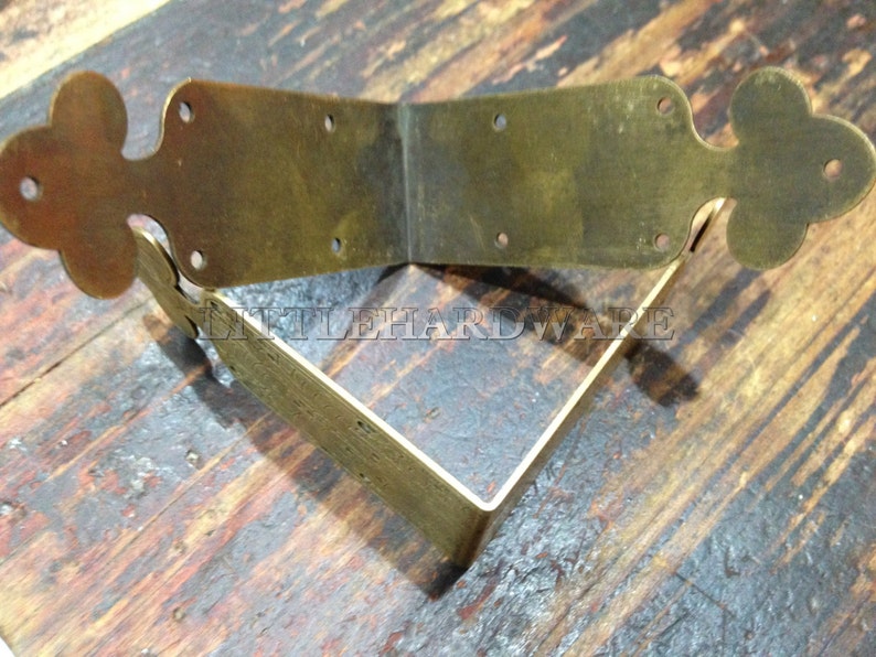 A Pair of Big Solid Brass Corner/ornate Brass Corners/brass - Etsy