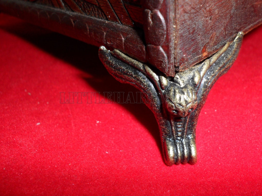 4pcs Chinese 42mmx32mm Vintage Metal Small Bat Box Feet Box Leggs ...