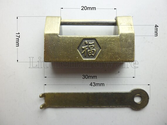 Vintage Style lucky Wooden Boxes Lock Jewellery | Etsy