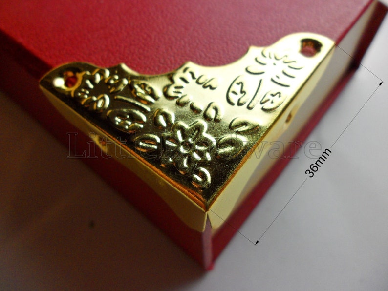 4PCS Golden Color Flower Box Corners Decorative Corner - Etsy