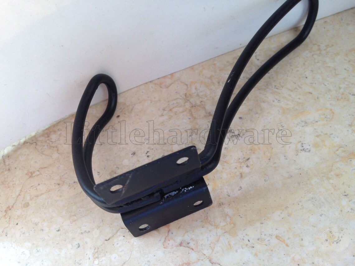 Black Big Iron Rustic Coat Hooks/furniture Hooks/metal - Etsy