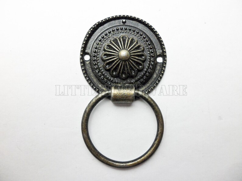 High Quality Chrysanthemum Vintage Drawer Pulls Ring Pulls / - Etsy