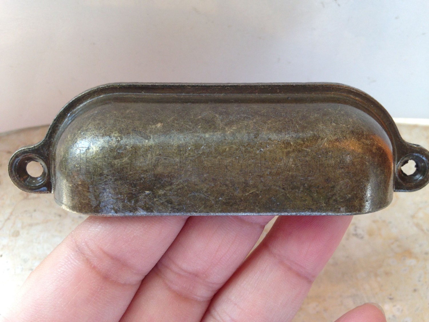 High Quality antique brass color thick metal Cup Pulls drawer | Etsy