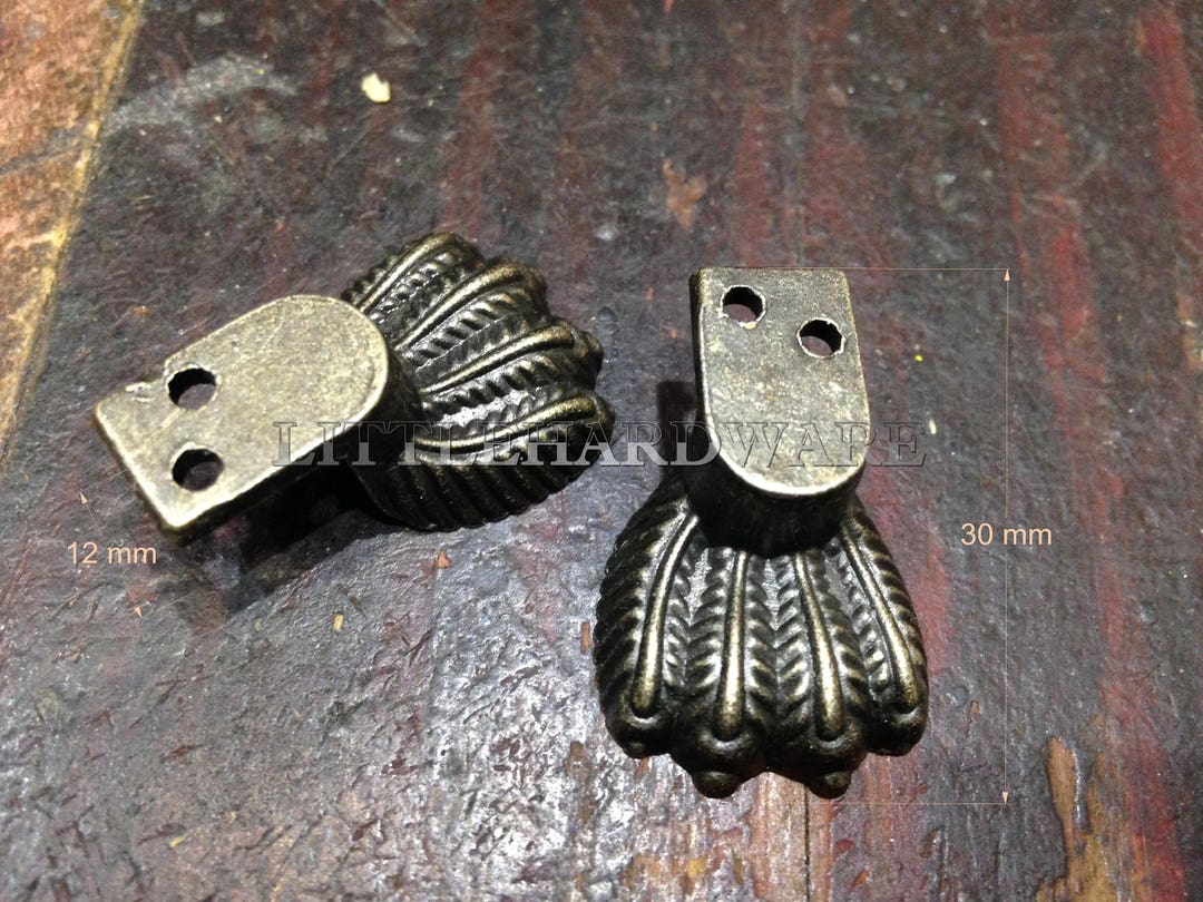 4pcs Vintage 30mm X12mm Antique Brass Color New Claw Metal Box Feet ...