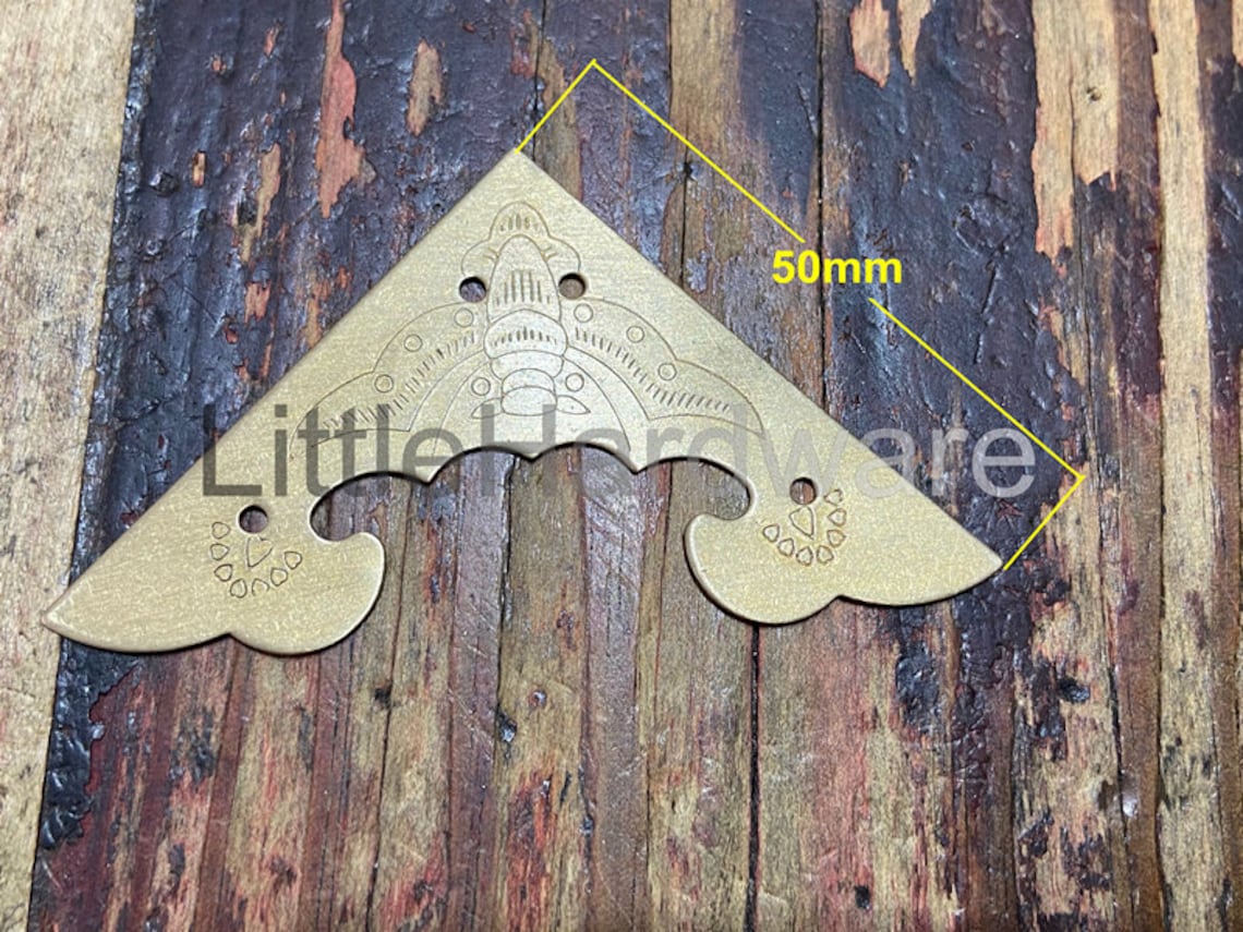 4 Pcs Solid Brass Corner/ornate Brass Corners/brass Corner - Etsy