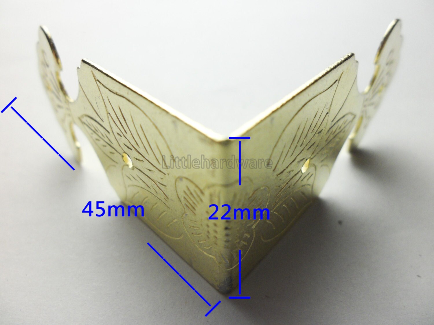 8PCS 46mm X 22mm Golden Color Vintage Metal Decorative Corner - Etsy