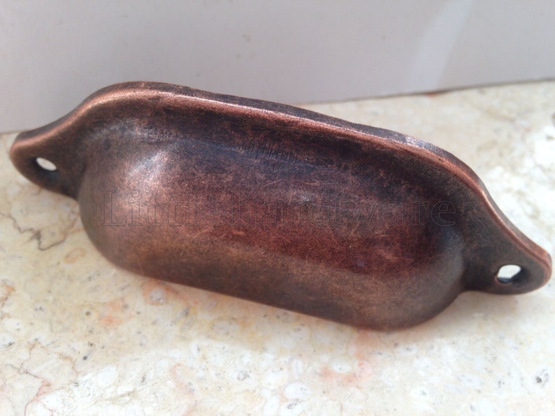 98mmx34mm Red Brass Color Metal Classic Cup Pulls Drawer Pulls - Etsy