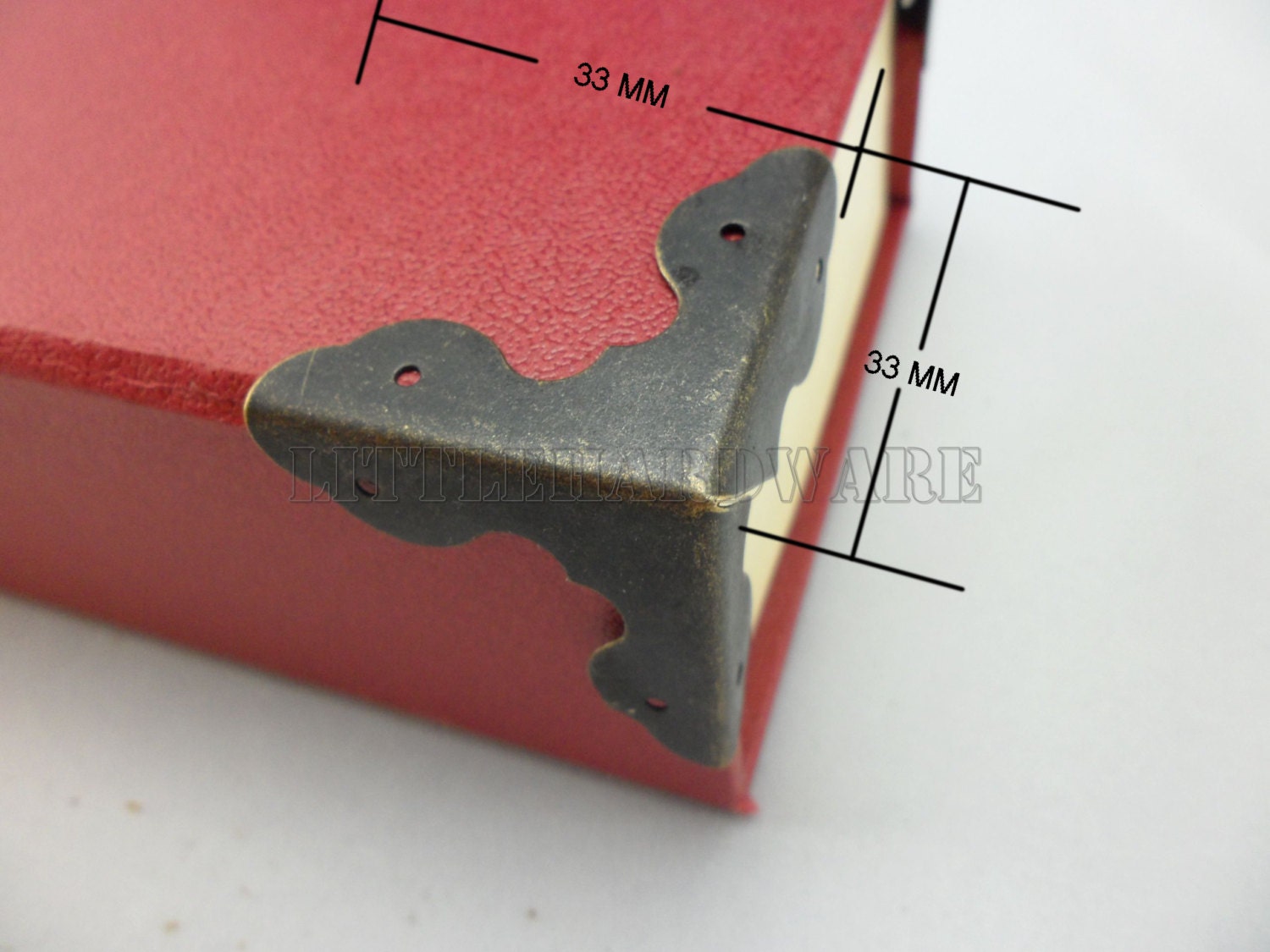 8PCS 33mm X 33mm X 33mm Lance Vintage metal Decorative Corner | Etsy