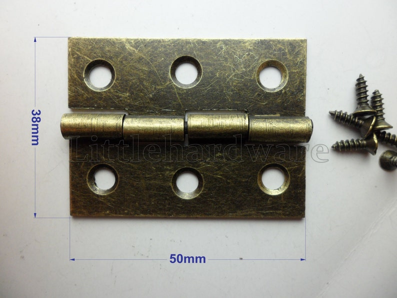 10 Pcs 50mmx38mm Chinese Classical Antique Brass Color Hinges - Etsy