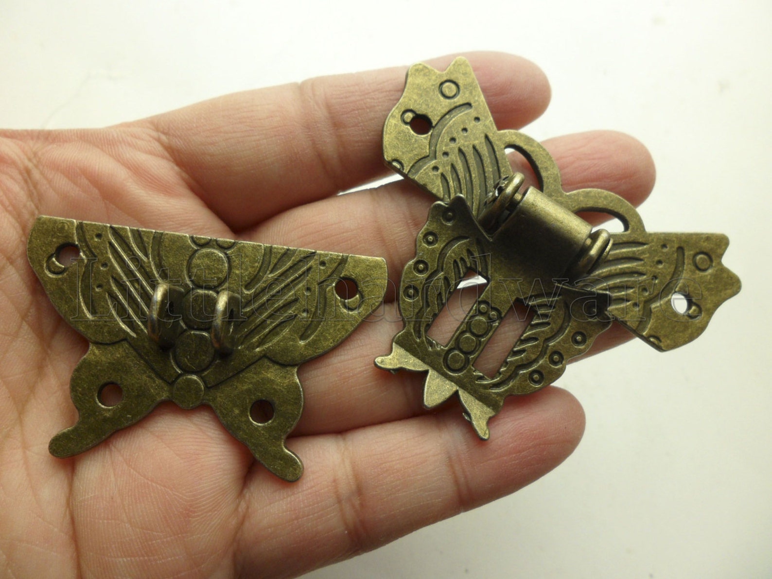 Vintage butterfly Rustic Box Hasp/box Latch 60 - Etsy