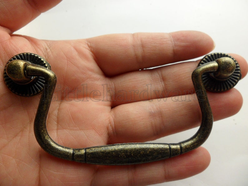 Antique Bronze Rustic Drawer Pulls/classic Drop Pulls/dresser - Etsy