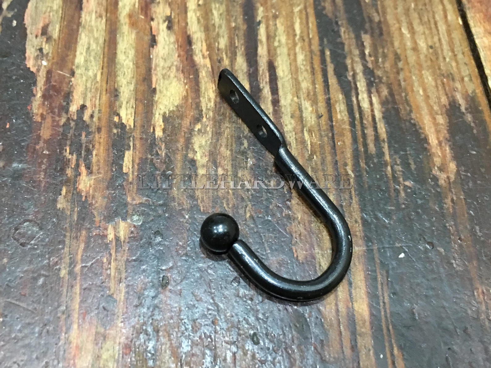 10 Pcs Black Small Iron Rustic Coat Hooks/furniture | Etsy