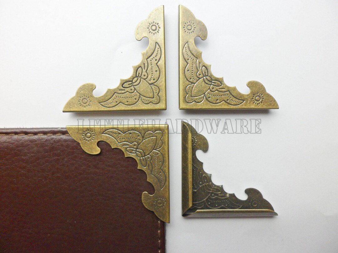 12 Pcs Bronze Color Metal Book Corners for Bookbinding,scrapbooking ...