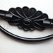 80mmx43mm Black Lotus Drop Handles / Dresser Drawer Pulls Handles ...