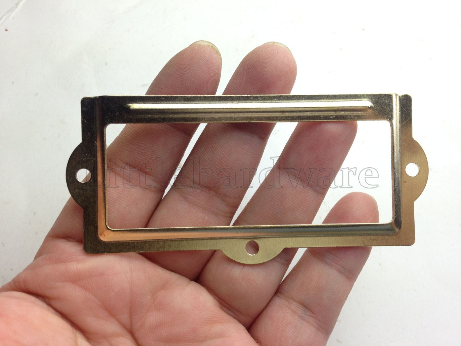 90MM X 43mm Golden Color Rustic Card Holder/label | Etsy