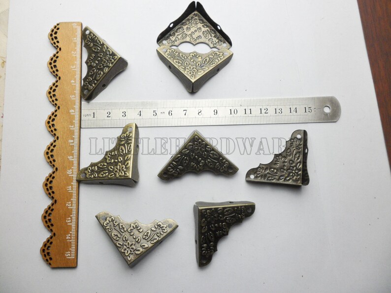 8PCS 37mmx37mmx9mm Vintage Iron Antique Brass Jewelry Box - Etsy